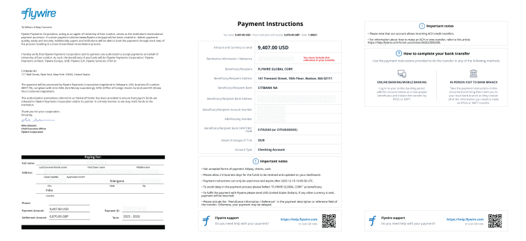 Flywire Payment Letter: What It Is and How Students Generate It ...